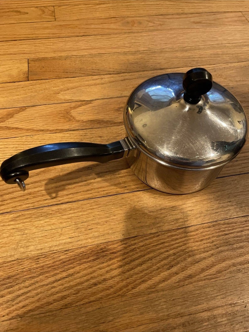 Farberware Stainless Steel Aluminum Clad 1 Qt Saucepan Pot Pan Handle ...