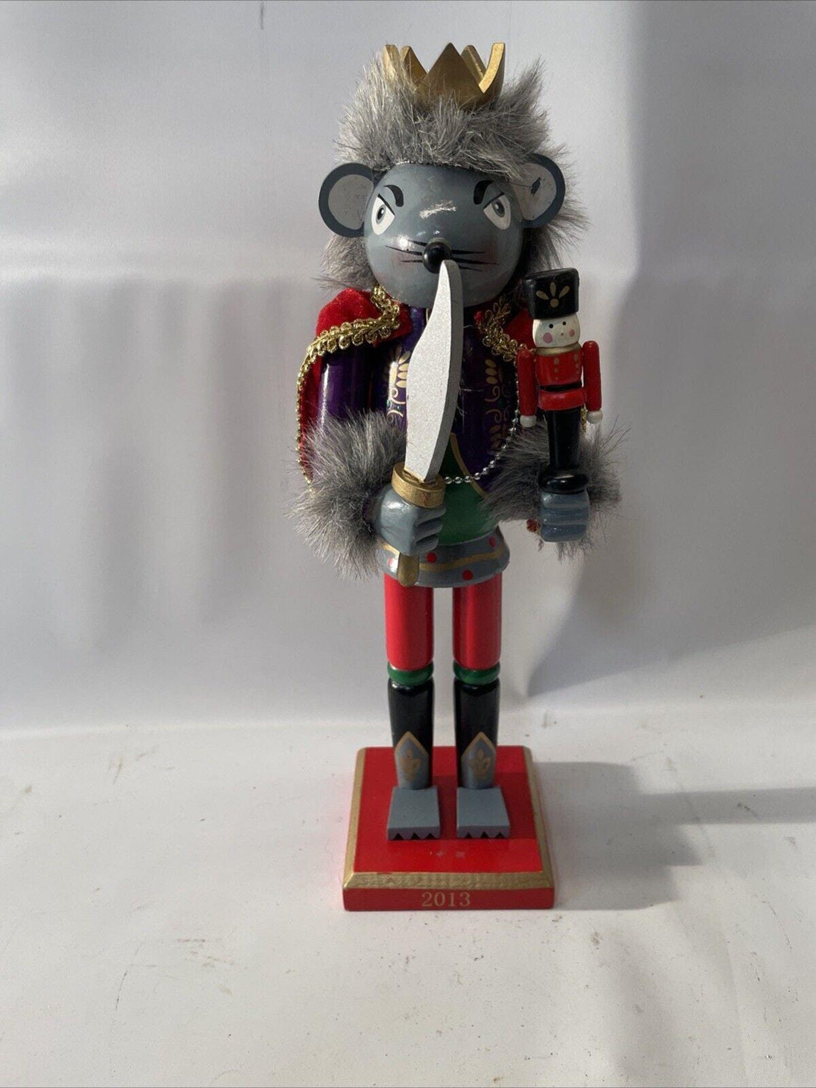 Rat King Nutcracker Mouse King Christmas Holiday Wooden Figurine 2013 - Etsy