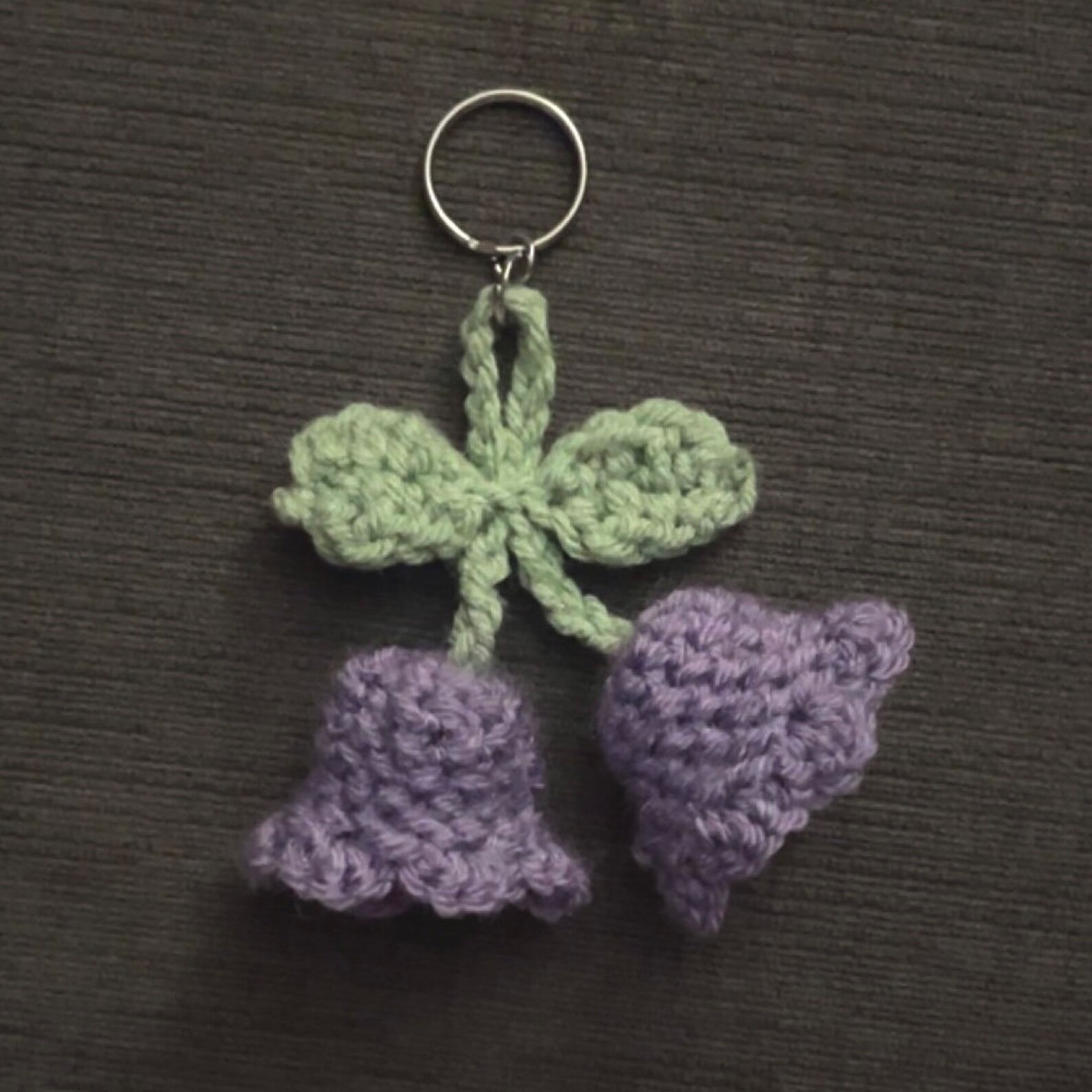 Lily of the Valley Crochet Keychain - Etsy