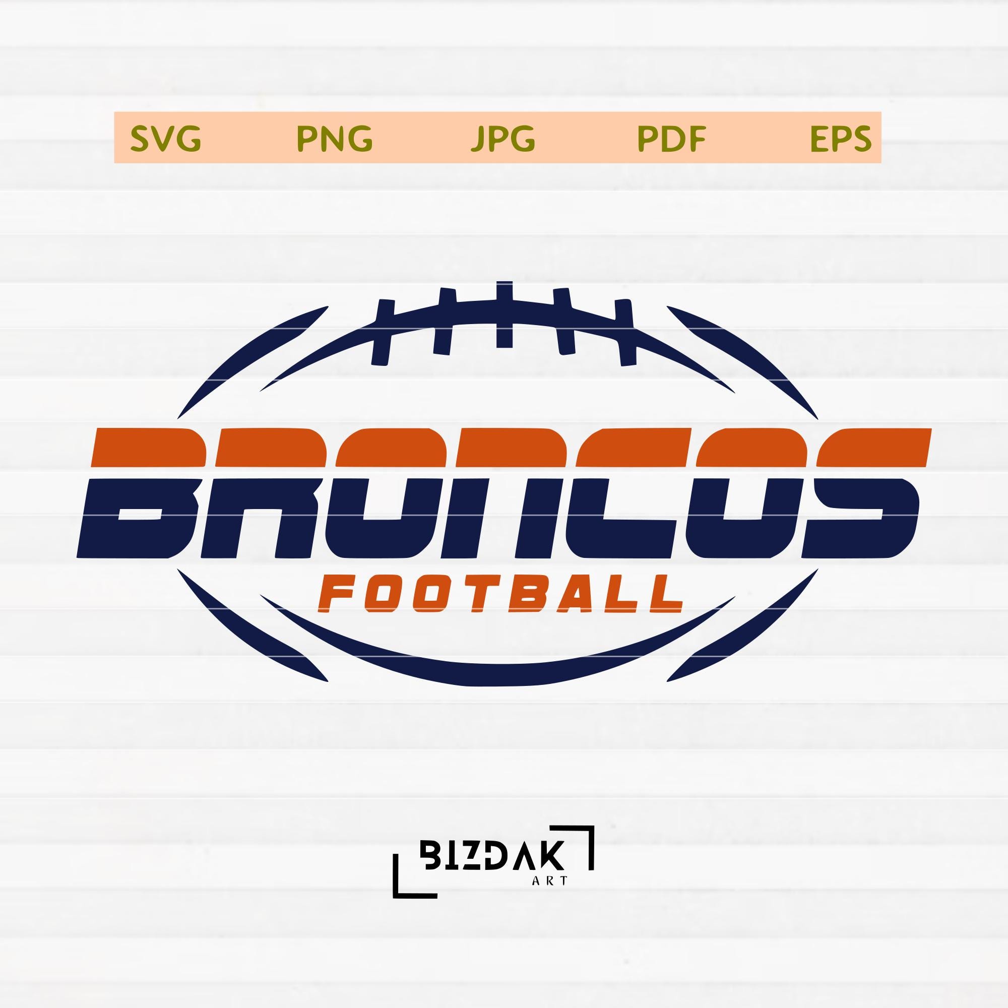Bronco Football Svg, Football Svg, Bronco Svg, Bronco, Broncos, Clipart ...