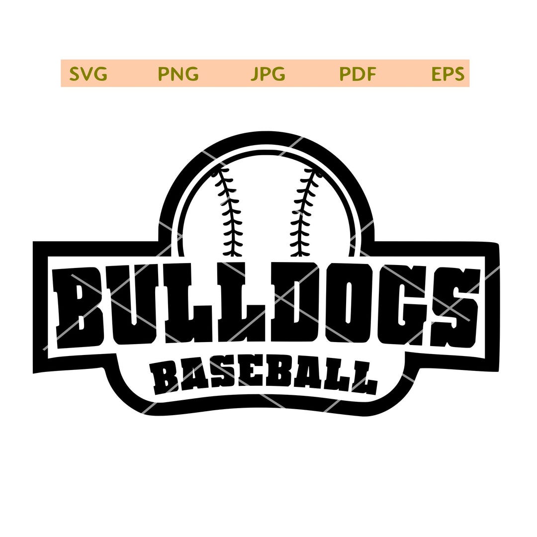 Bulldogs Baseball Svg, Bulldogs Svg, Baseball Svg, Bulldogs School ...