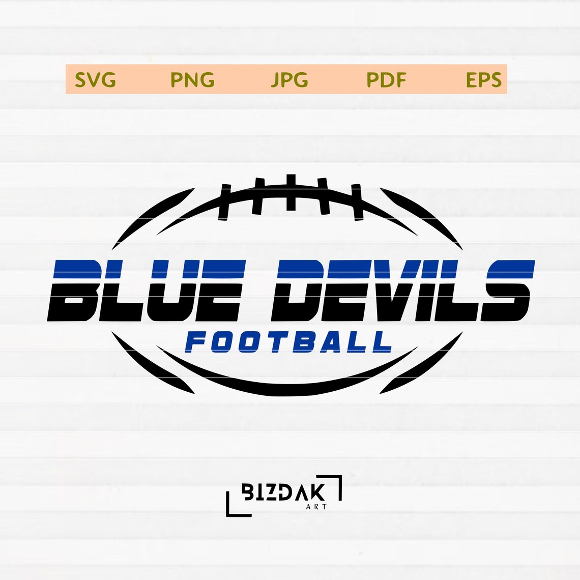 Blue Devils Football Svg, Blue Devils Svg, Football Svg, Blue Devils ...