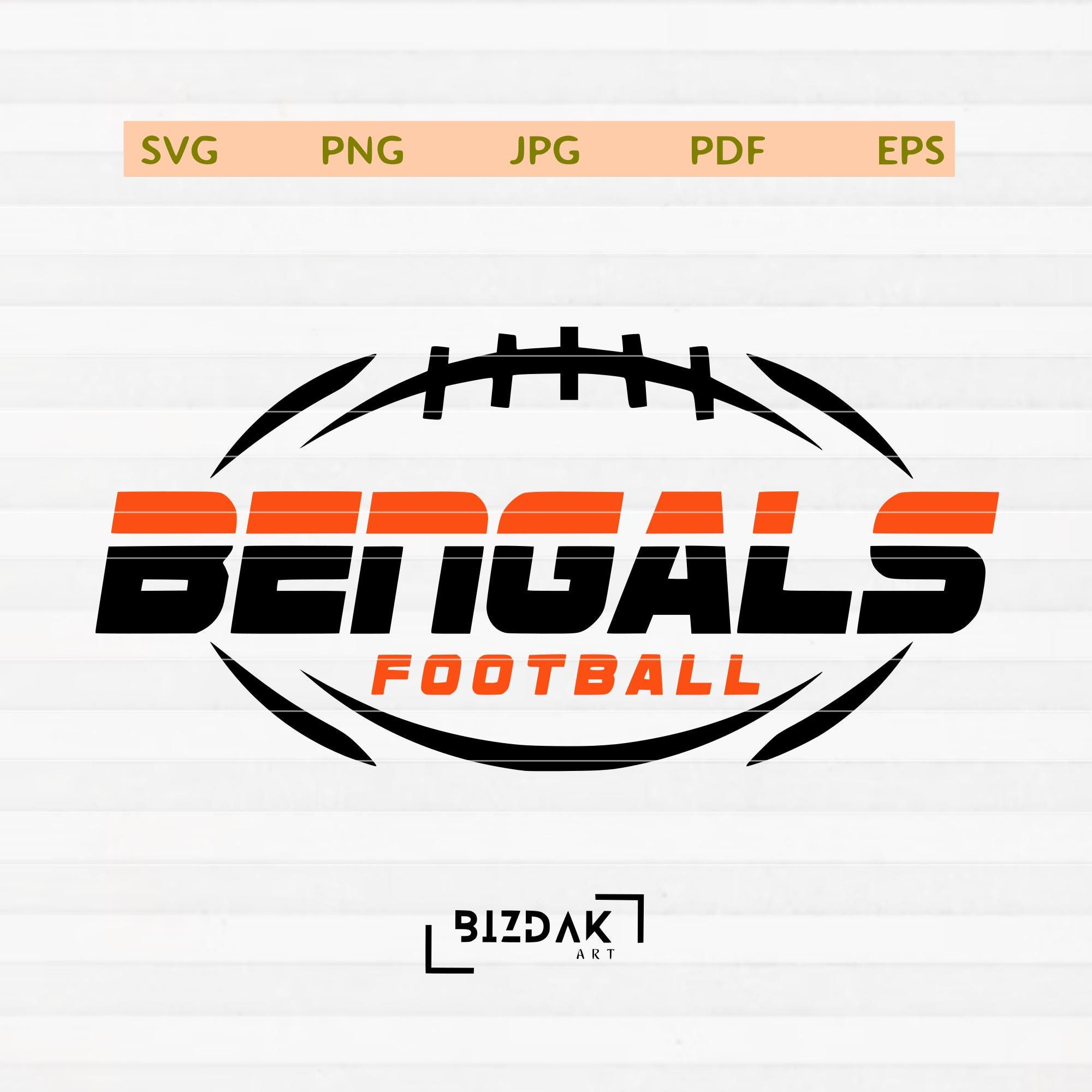 Bengals Football Svg, Bengals Svg, Bengals Mascot Svg, Bengals Vibes ...