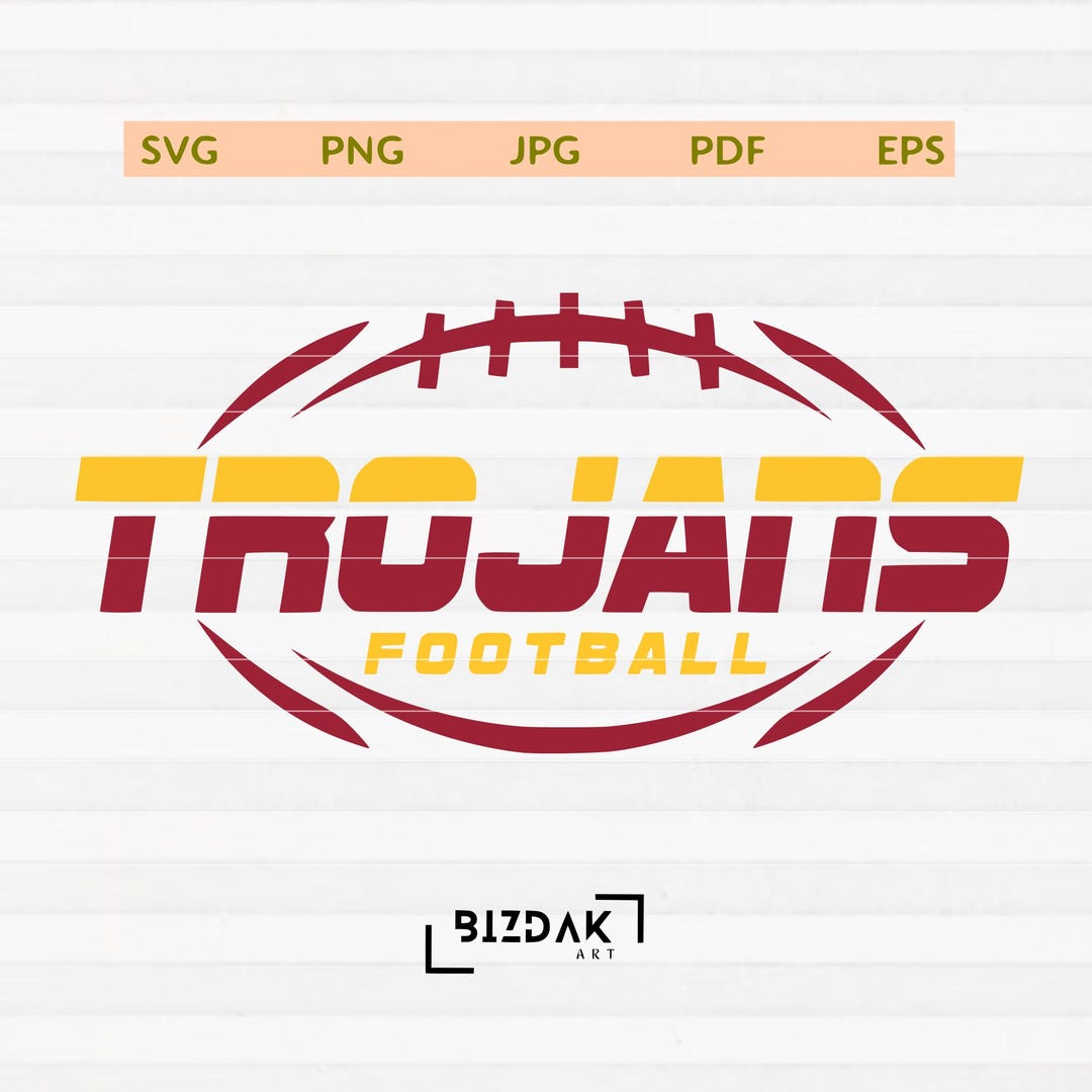 Trojan Football Svg, Trojans Mascot Svg, Trojans Cheer Svg, Trojans ...