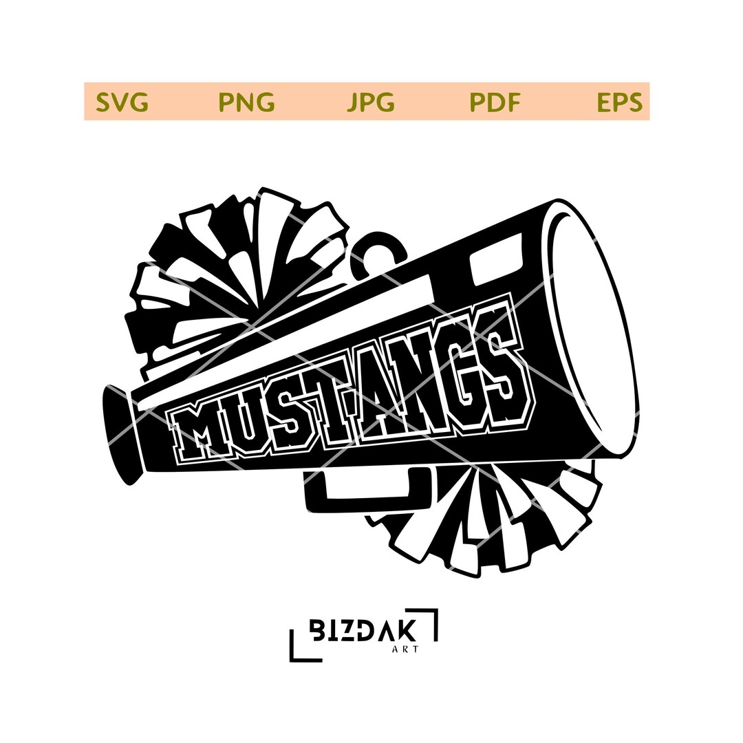 Mustangs Cheer Svg, Mustangs Mascot Svg, Mustangs Svg, Mustangs Shirt ...