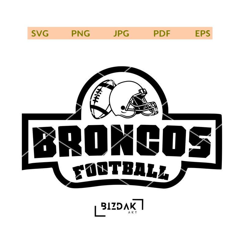 Bronco Football Svg, Football Svg, Bronco Svg, Bronco, Broncos, Clipart ...