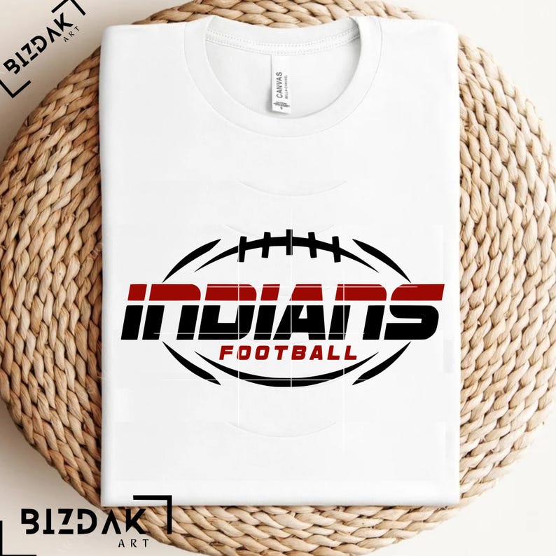 Indians Football Svg, Football Svg, Indians Svg, Indian, Football Svg ...
