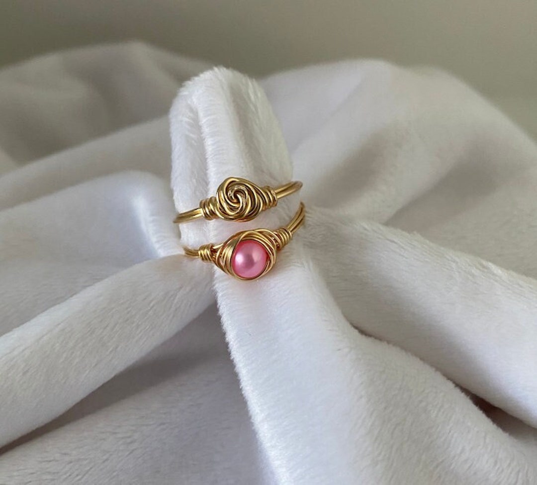 Set of 2 Gold Rings - Etsy