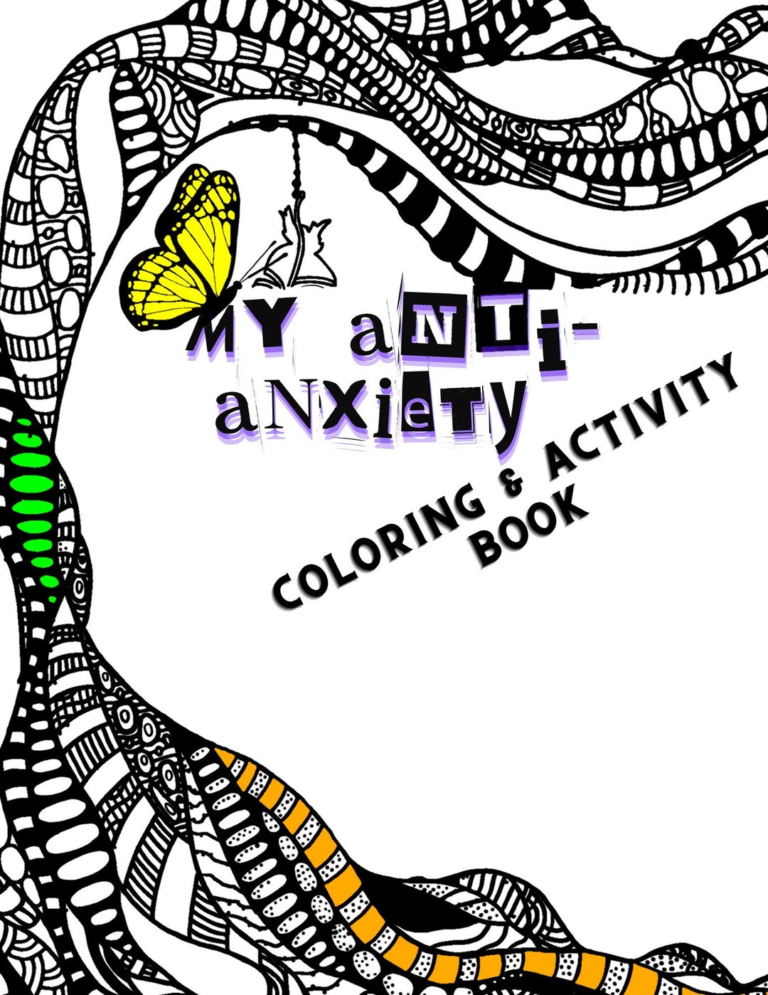 Anti-anxiety Coloring & Activity Book - Etsy