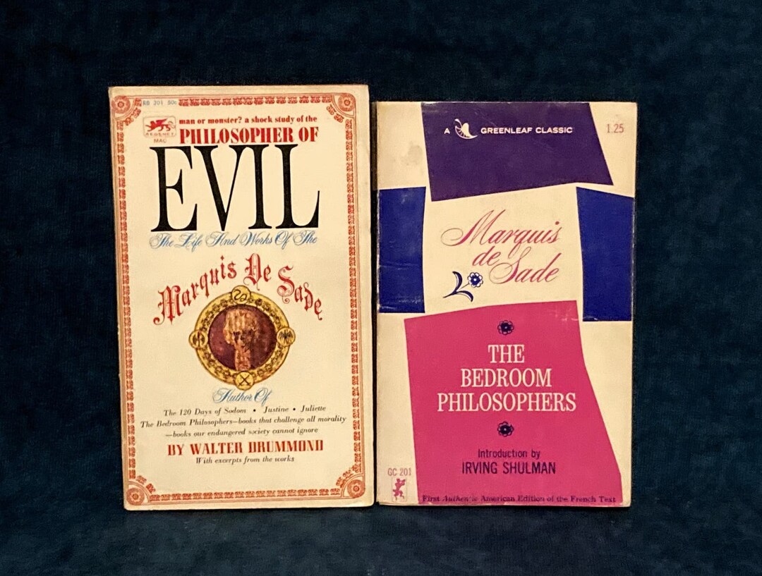 The Marquis De Sade Book Set Vintage Paperback - Etsy
