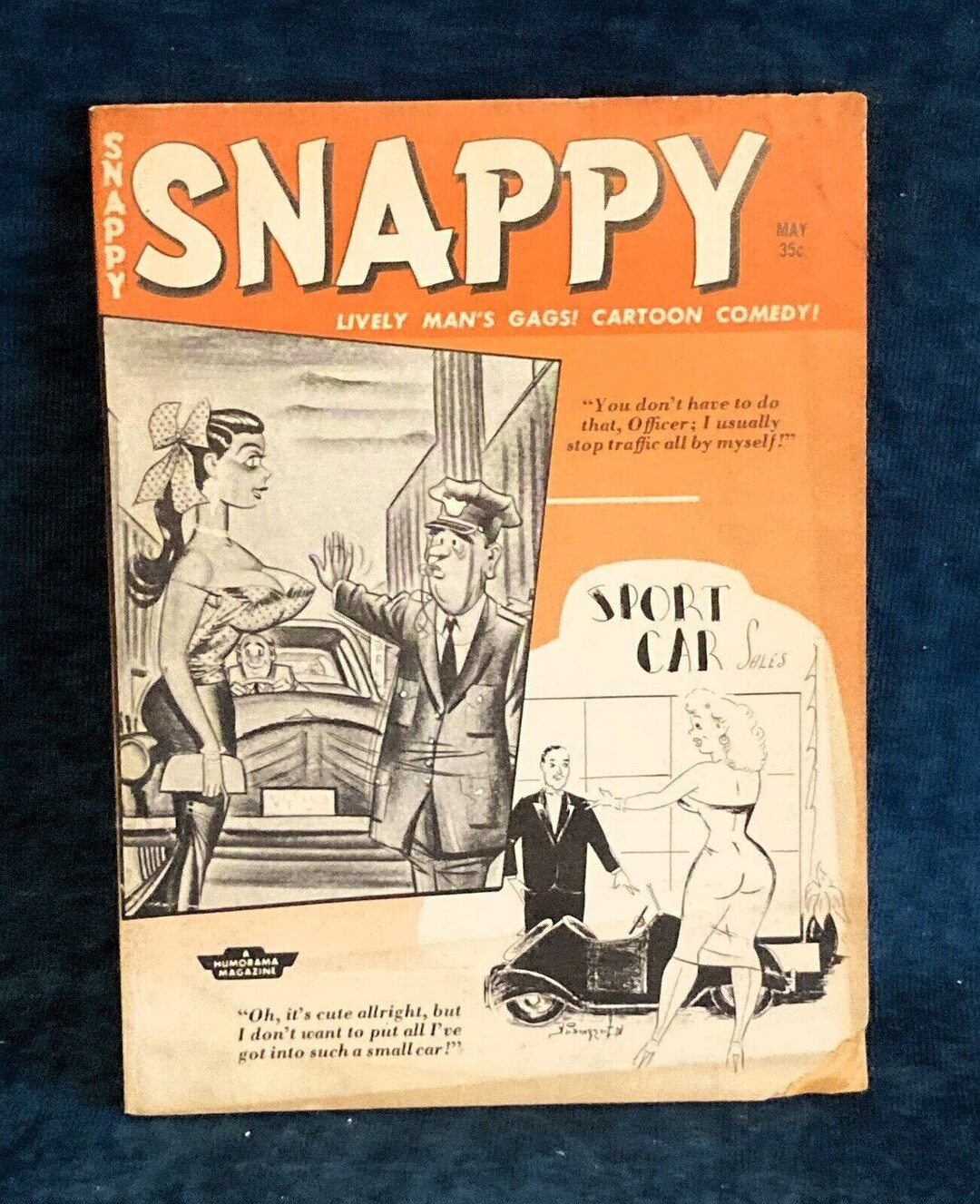 SNAPPY Lively Man's Gags Cartoon Comedy May 1958 Vol. 5 No. 25 - Etsy