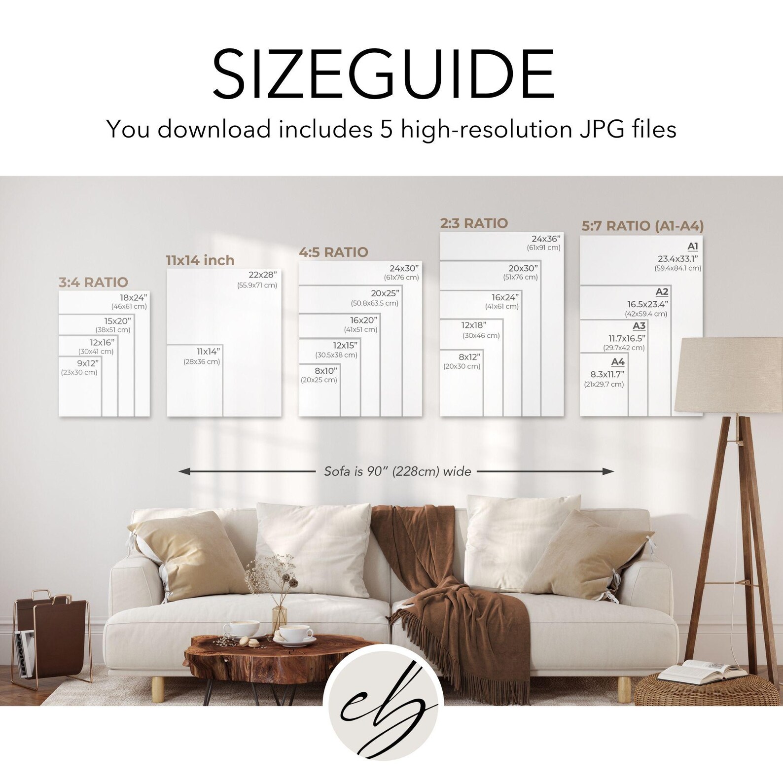 2 Piece Wall Art Yoga, Poster Mindfulness, Boho Prints, Mental Health ...