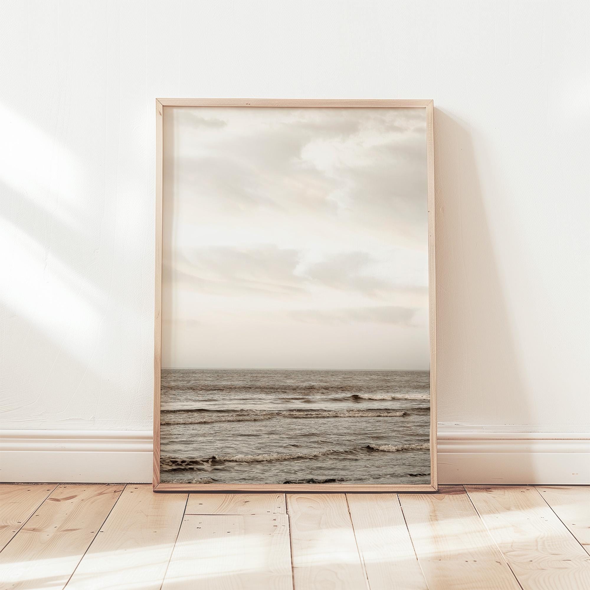 Neutral Beach Wall Art, Coastal Print, 3 Piece Wall Art, Boho Decor ...