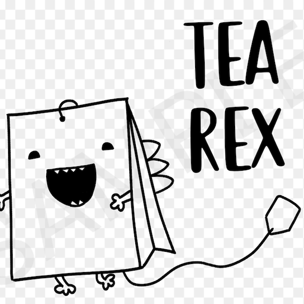 Tea Rex - Etsy