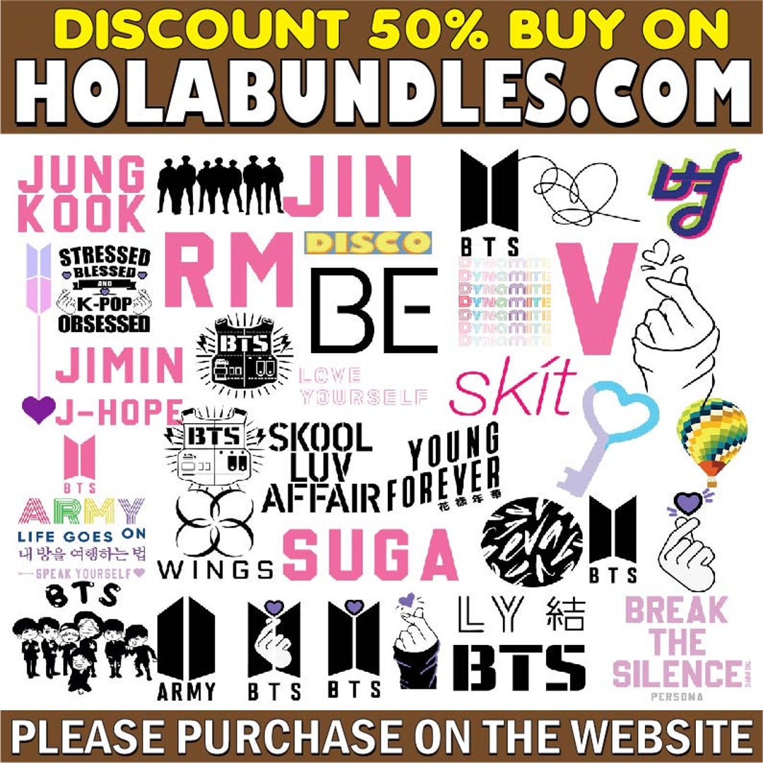 BTS Svg Bundle, BTS Svg, Bundle Bts Svg, Kpop Svg Files for Cricut, Bts ...