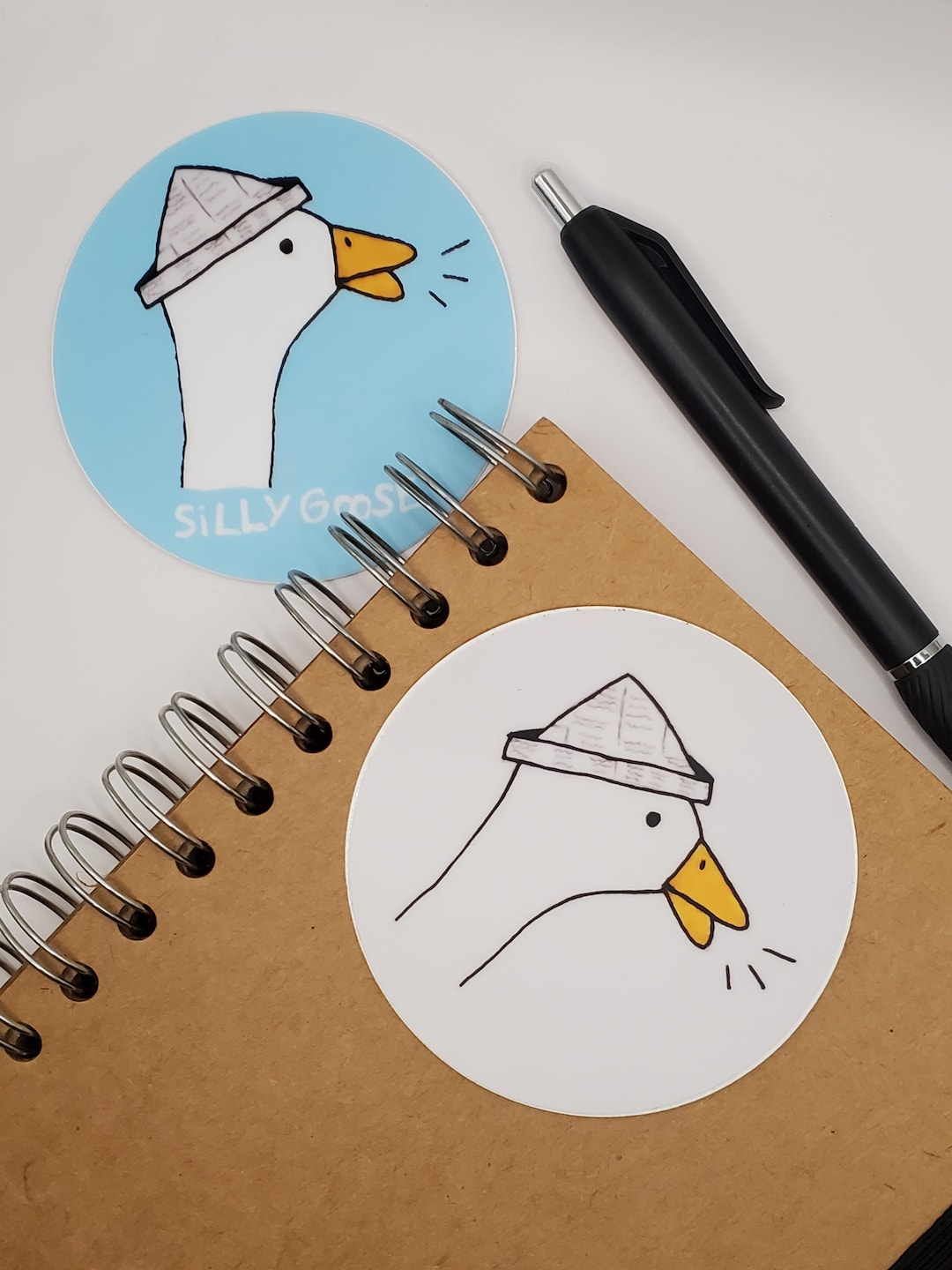 Silly Goose Sticker, Funny Meme Sticker, Vinyl Decal for Water Bottles ...