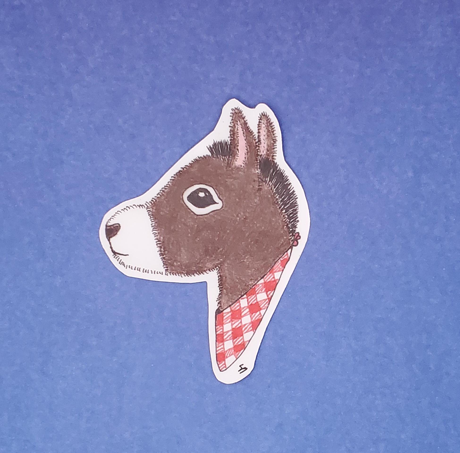 Donkey Sticker, Waterproof Vinyl Decal - Etsy