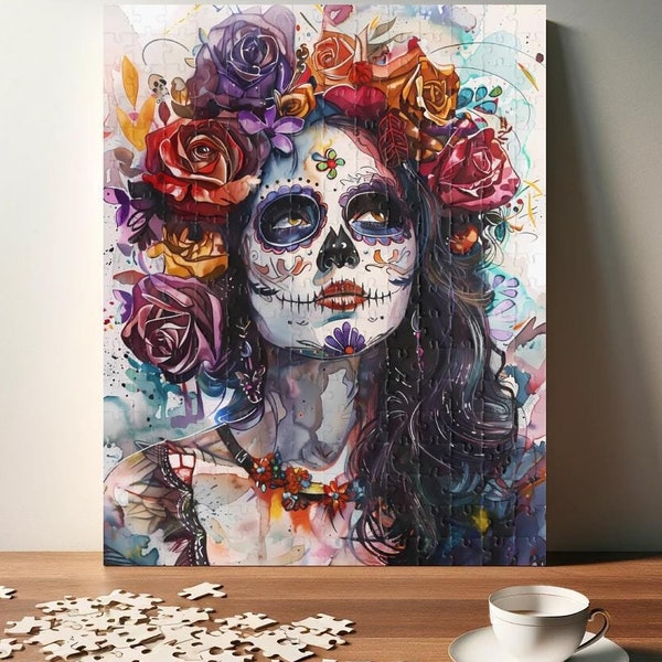 Sugar Skull Puzzle - Etsy