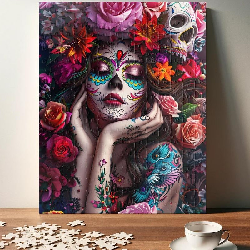 Sugar Skull Puzzle - Etsy
