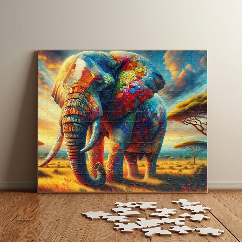 Elephant Puzzle - Etsy