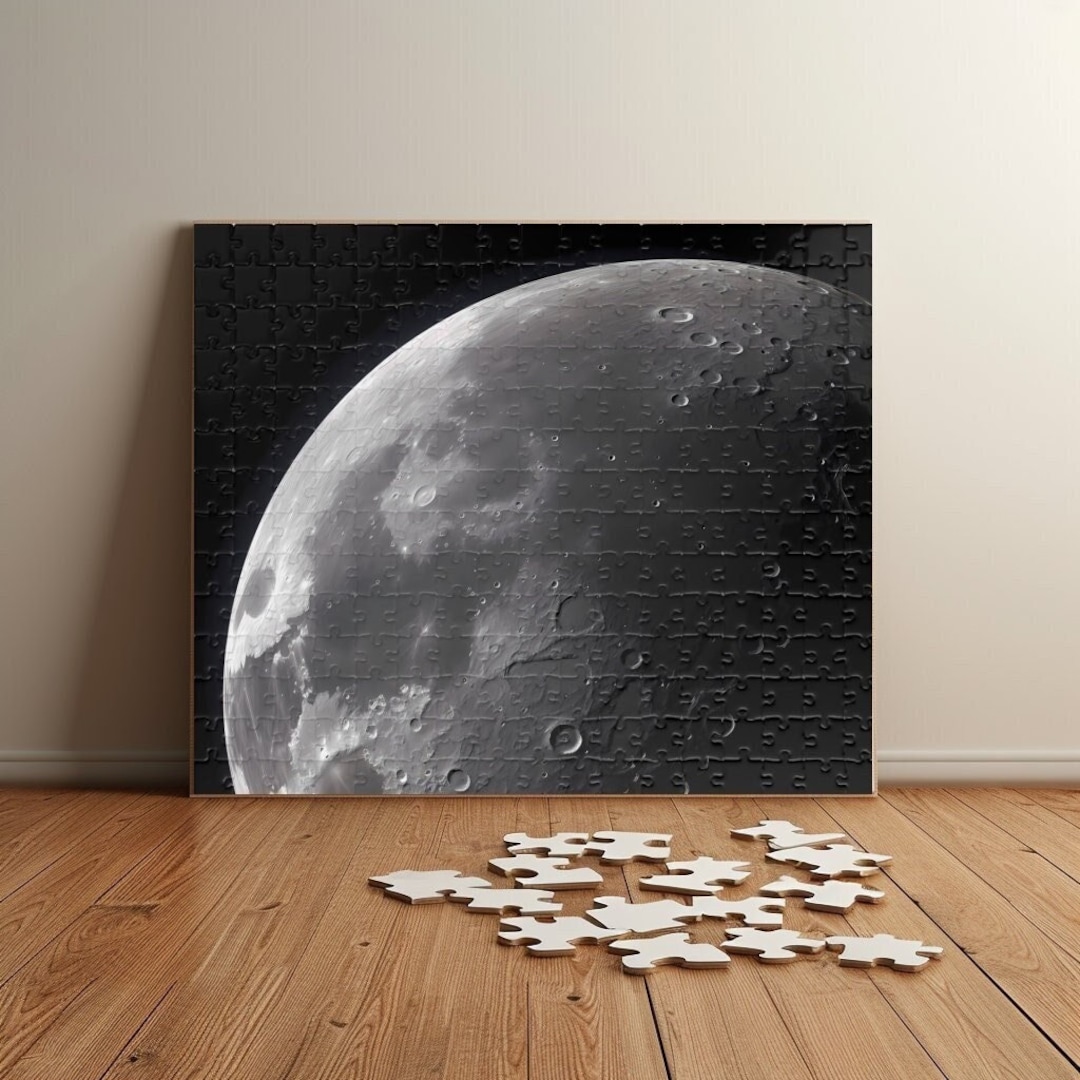 Lunar Landscape Hard Moon Surface Puzzle High-definition Cosmos Jigsaw ...