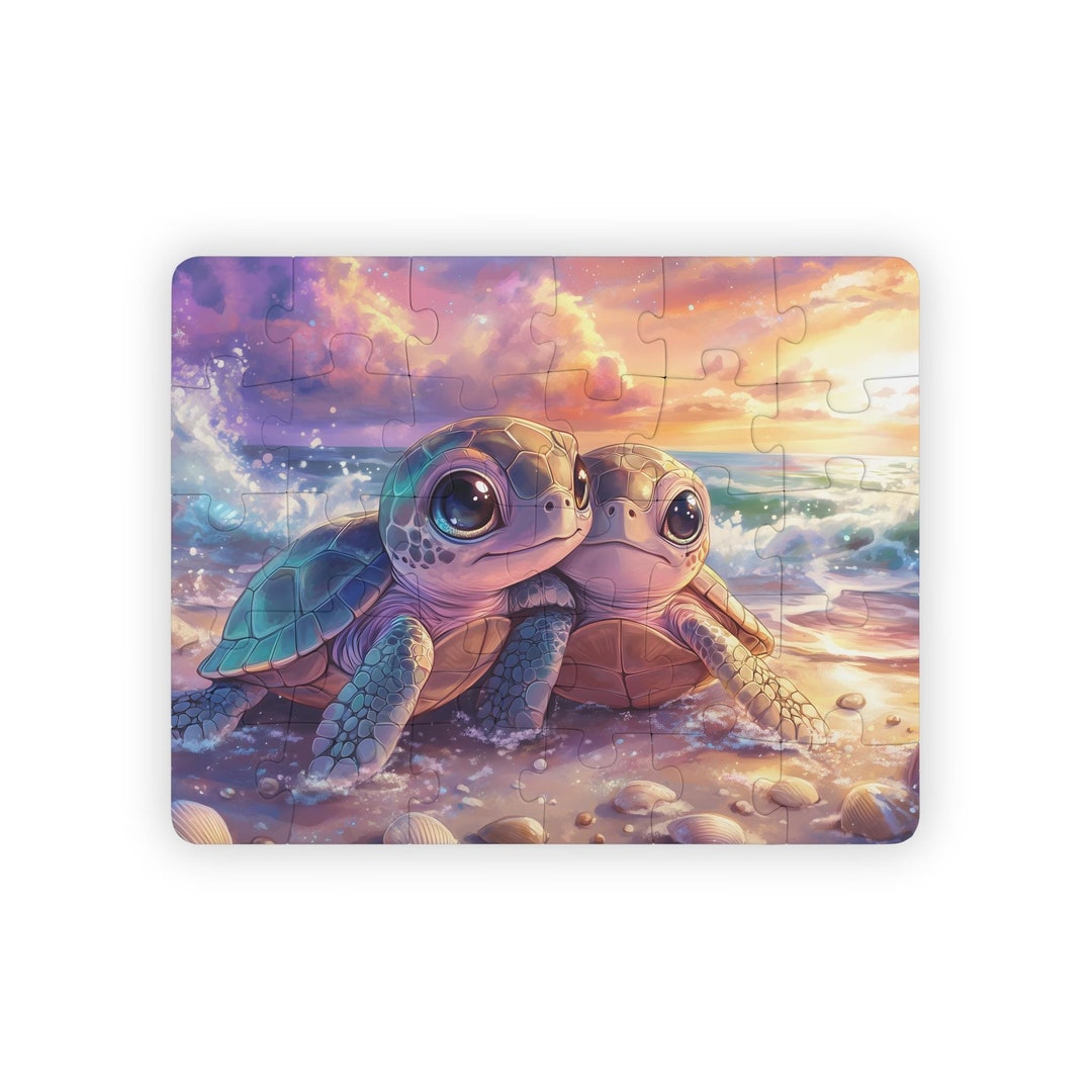 Kids' Puzzle, 30-piece - Baby Sea Turtles Jigsaw - Children's Relaxing ...