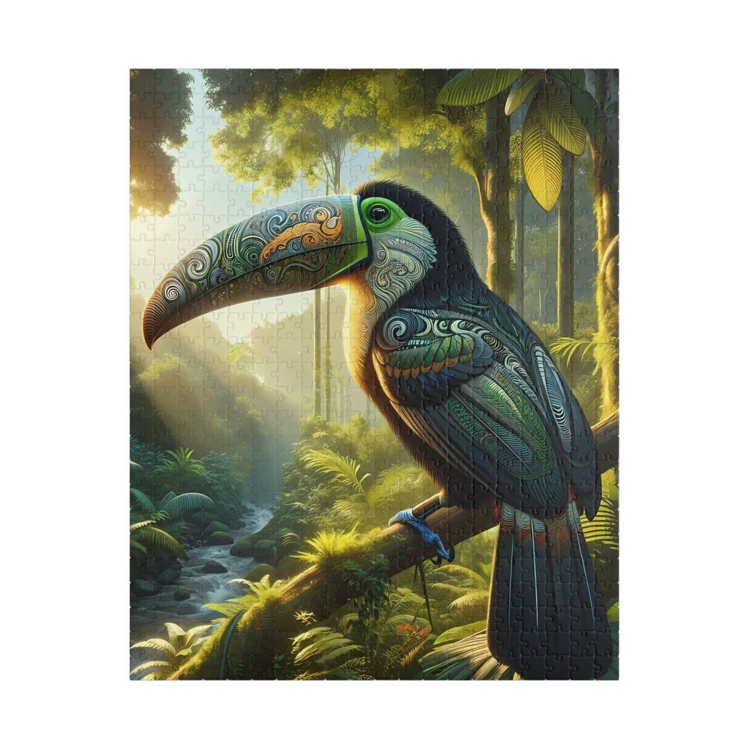 Puzzle, Toucan, Paper Mosaic, Unique Jigsaw, Family, Adults Puzzle 110 ...