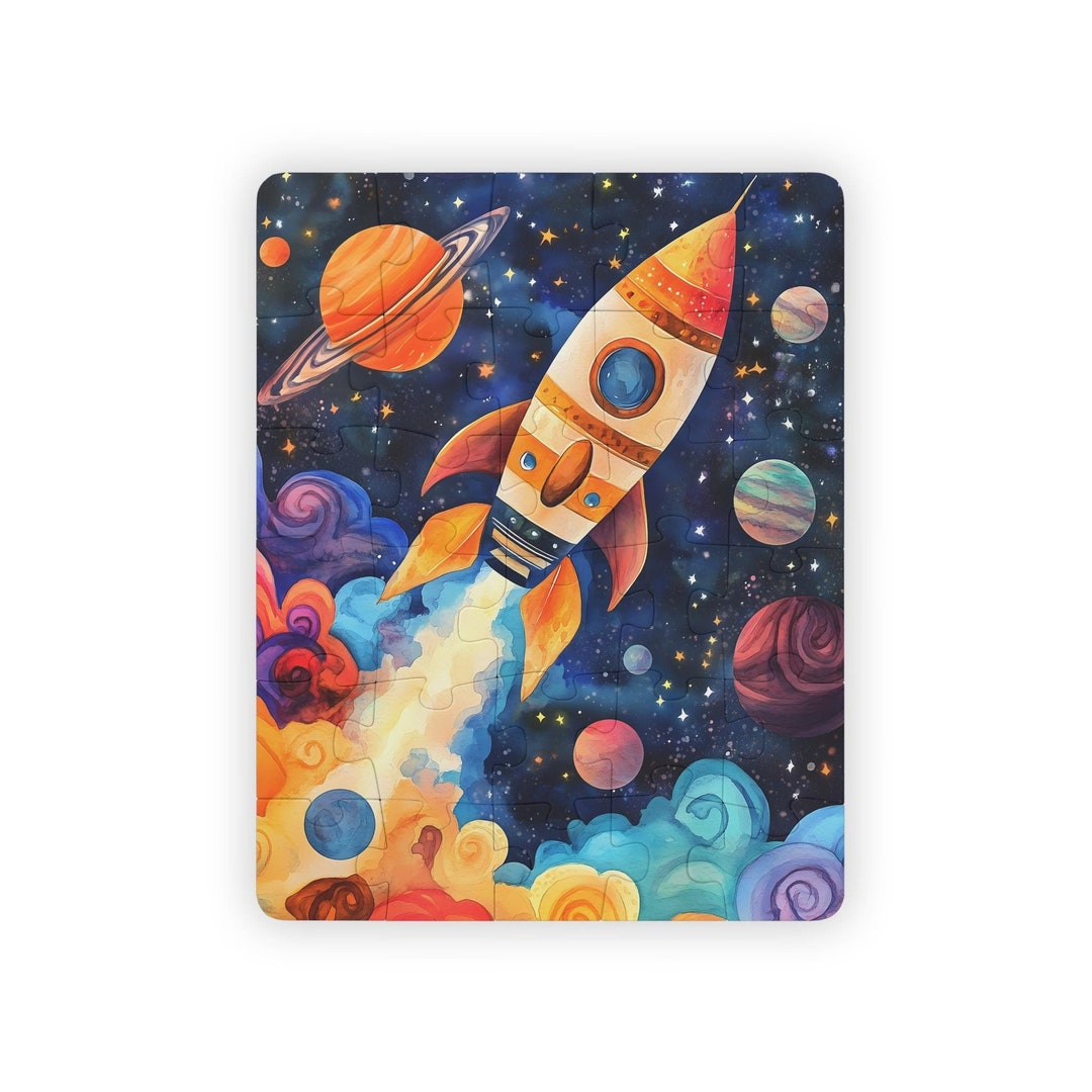Kids' Puzzle, 30-piece - Rocket Ship Adventure Jigsaw - Children's ...