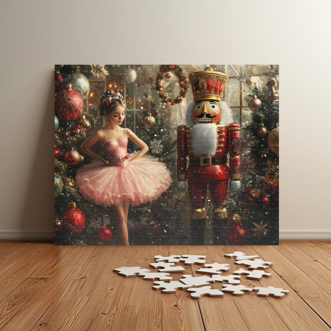 Nutcracker Ballet Puzzle - Ballerina and Christmas Tree Jigsaw ...