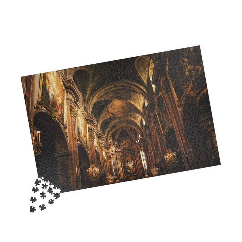 Majestic Baroque Cathedral Interior Puzzle - St. Polten Architecture ...