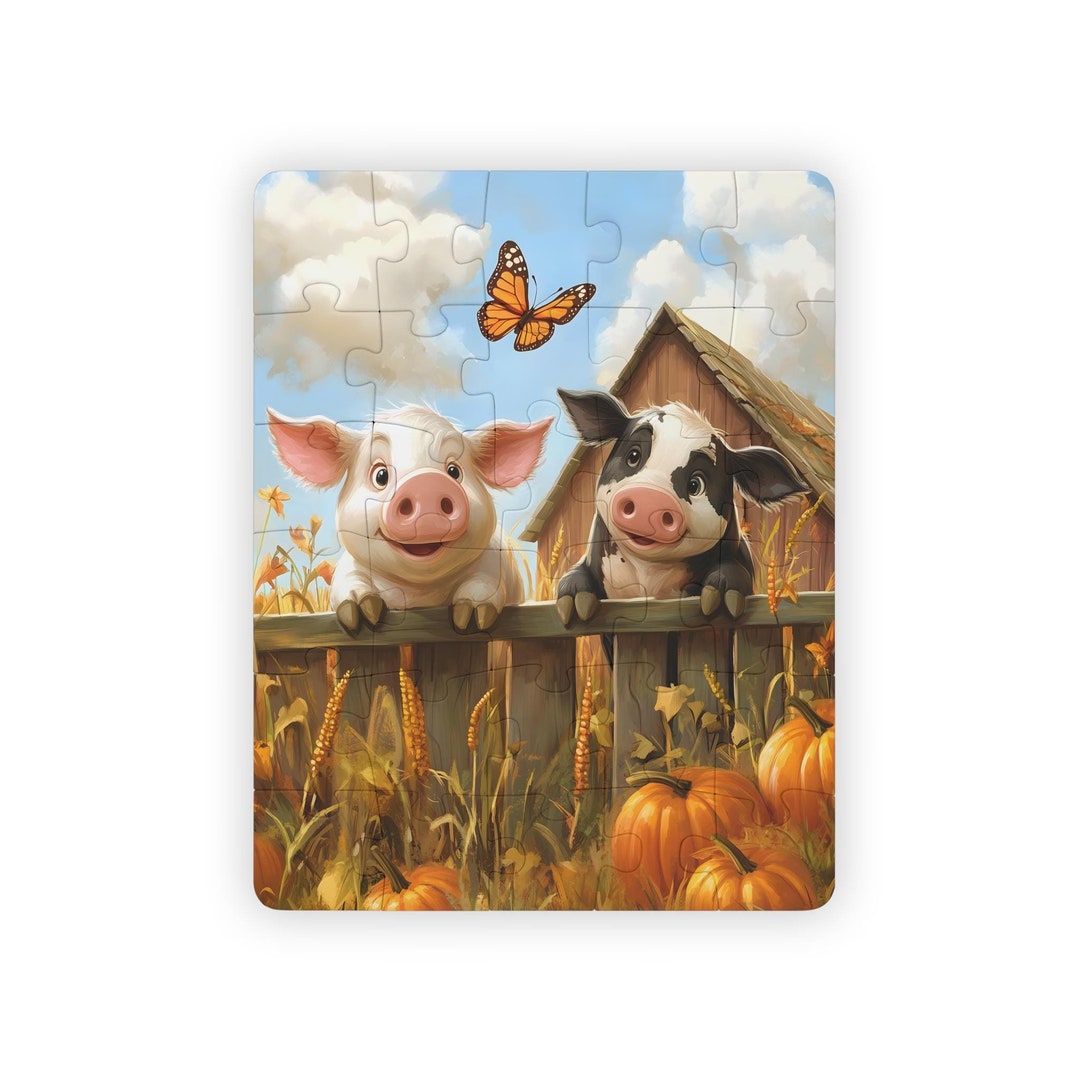 Kids' Puzzle, 30-piece - Farmyard Friends Jigsaw - Children's Relaxing ...
