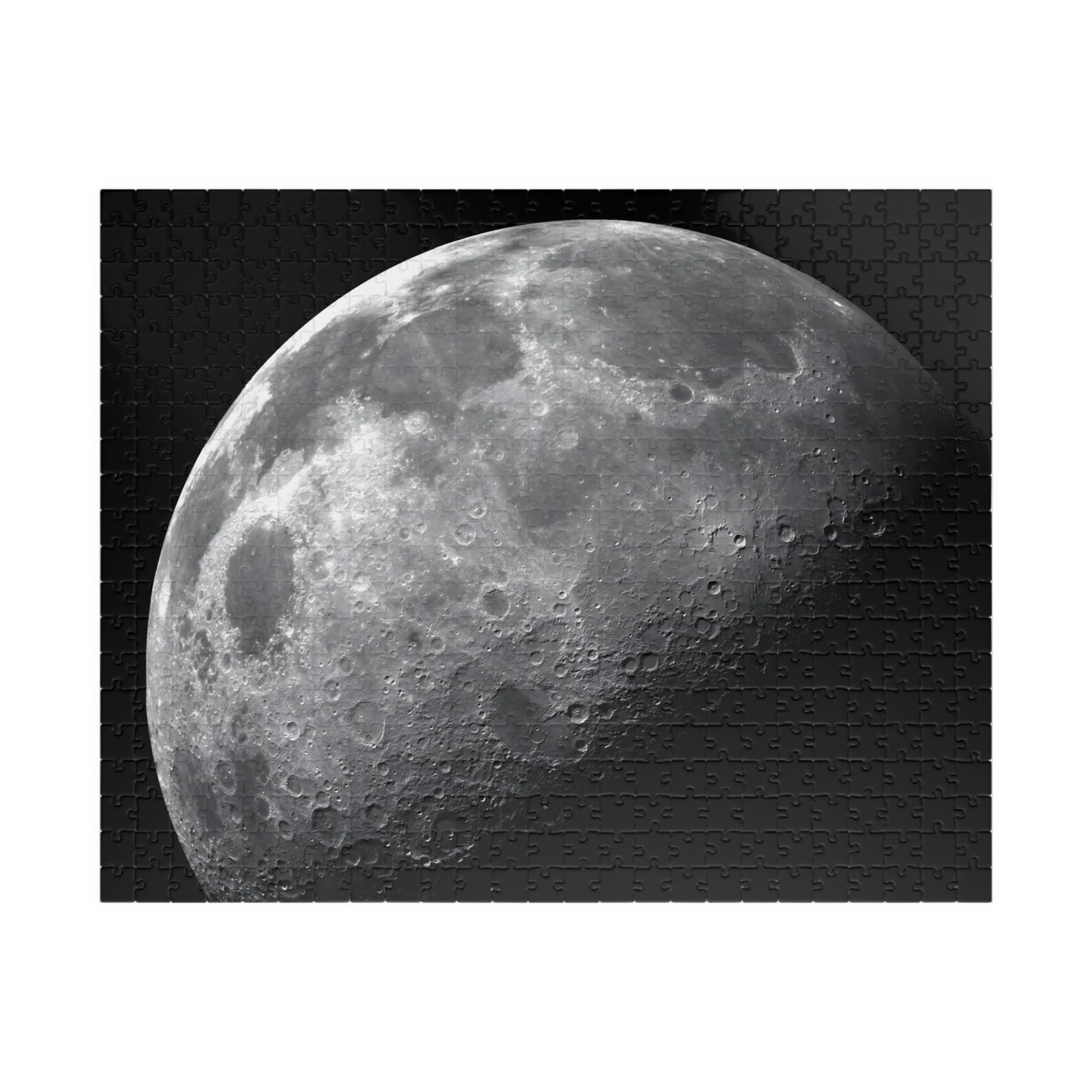 Lunar Surface Puzzle - Stunning Moon Crater Landscape Jigsaw - Gift for ...