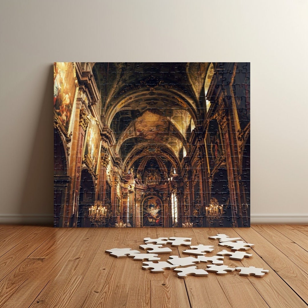 Majestic Baroque Cathedral Interior Puzzle - St. Polten Architecture ...