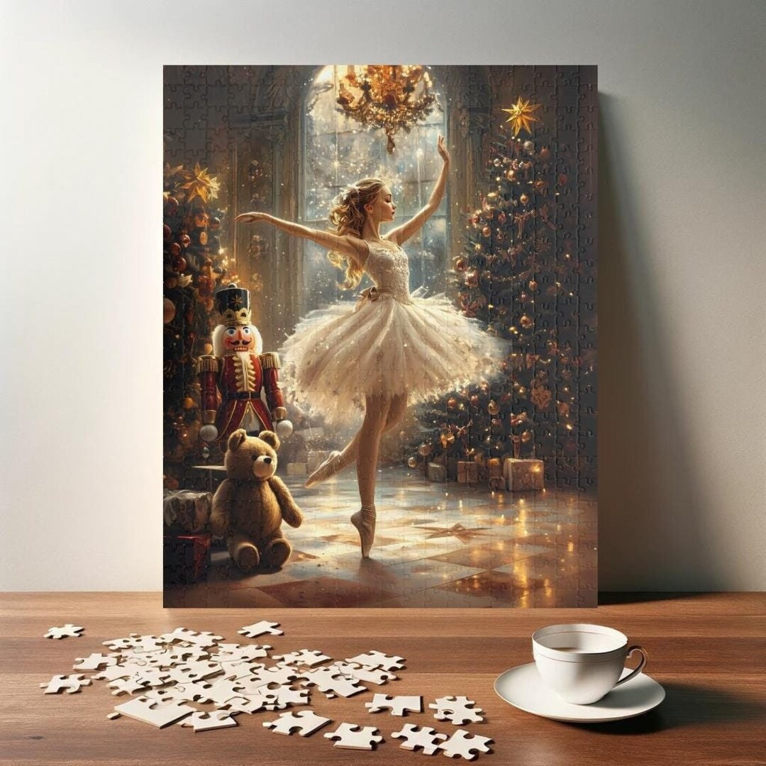 Enchanted Christmas Ballerina Puzzle - Festive Ballet Jigsaw - Perfect ...