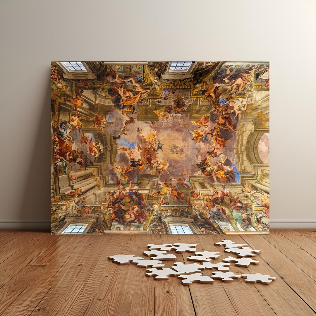 Apotheosis of St Ignatius Puzzle - Baroque Ceiling Fresco Jigsaw From ...