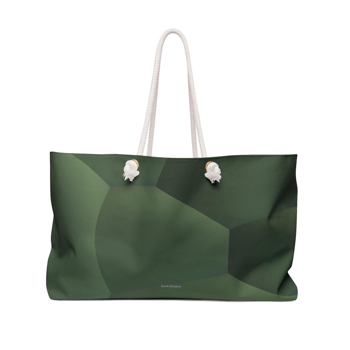 Dark Green Weekender Bag, Luxurious Polyester Weekender for Your ...