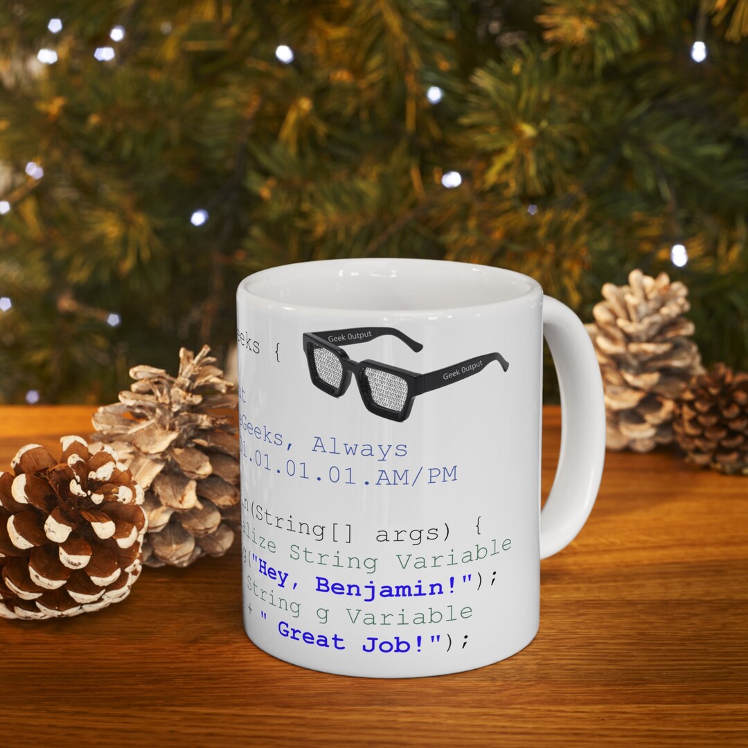 Great Job Benjamin Themed Ceramic Mug 11oz, Best Geek or Nerd Mug to ...