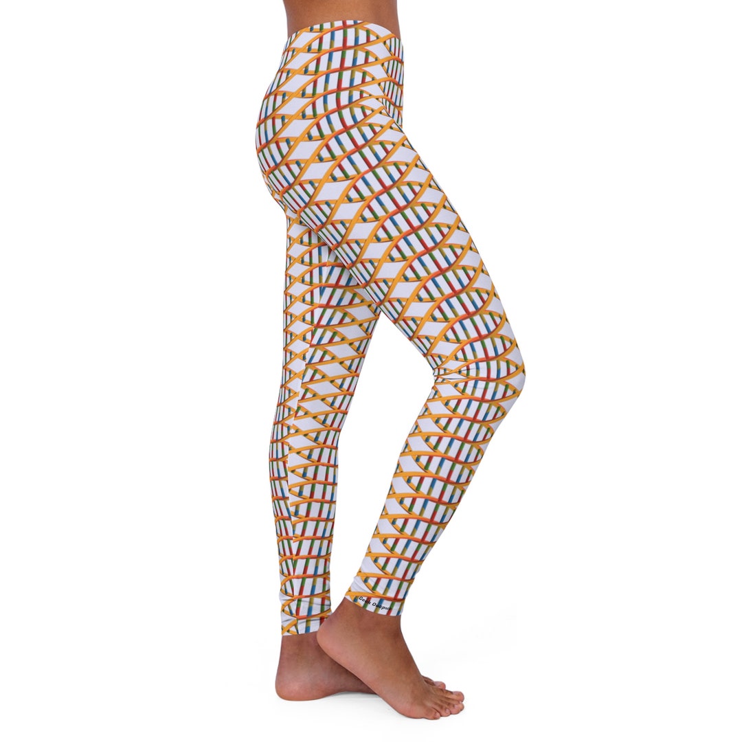 Women's Comfortable Lavender Infused Spandex Leggings, DNA Themed ...