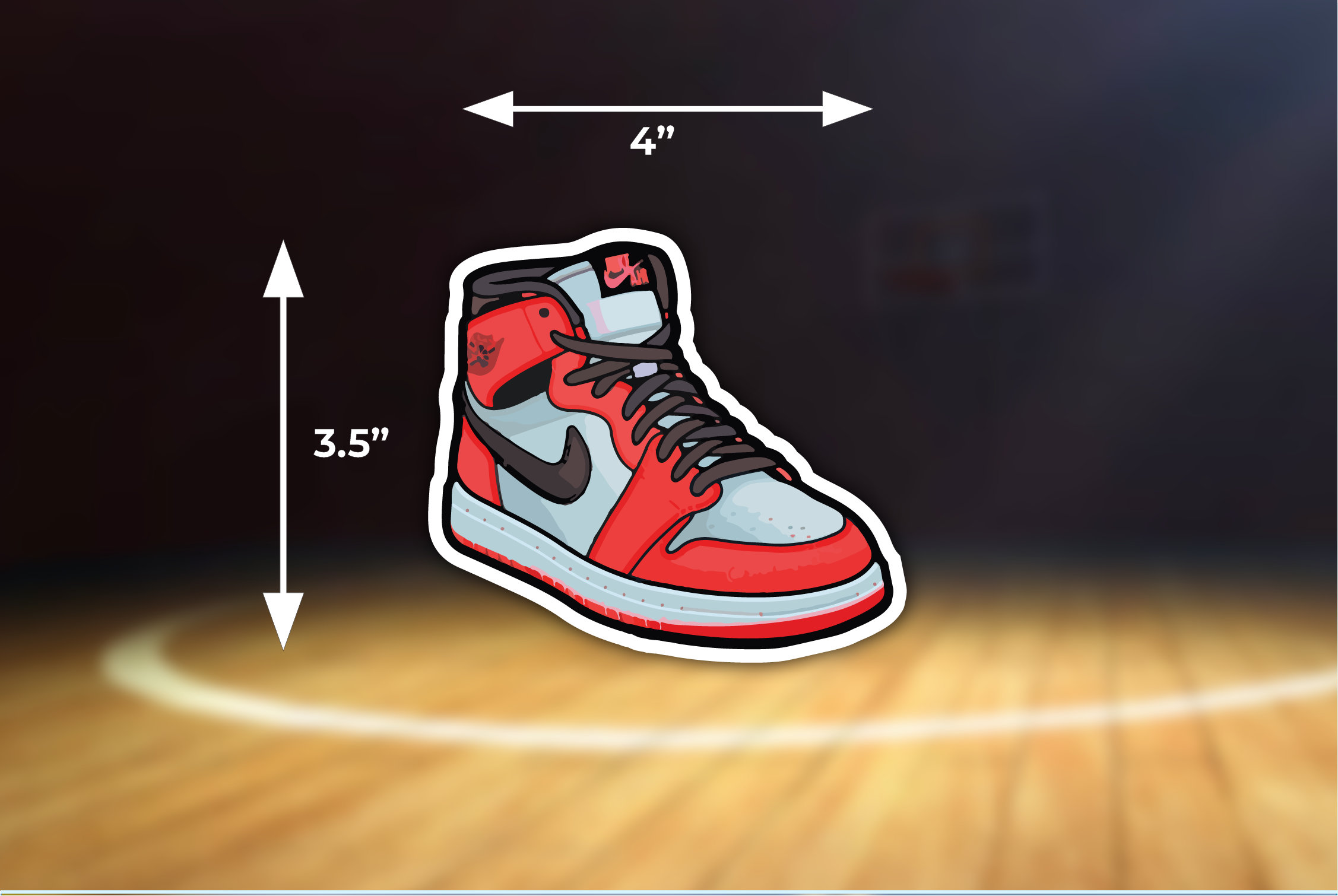 25 Sneaker Sticker Michael Jordan Sticker Jordan One Decal Sneaker Head ...