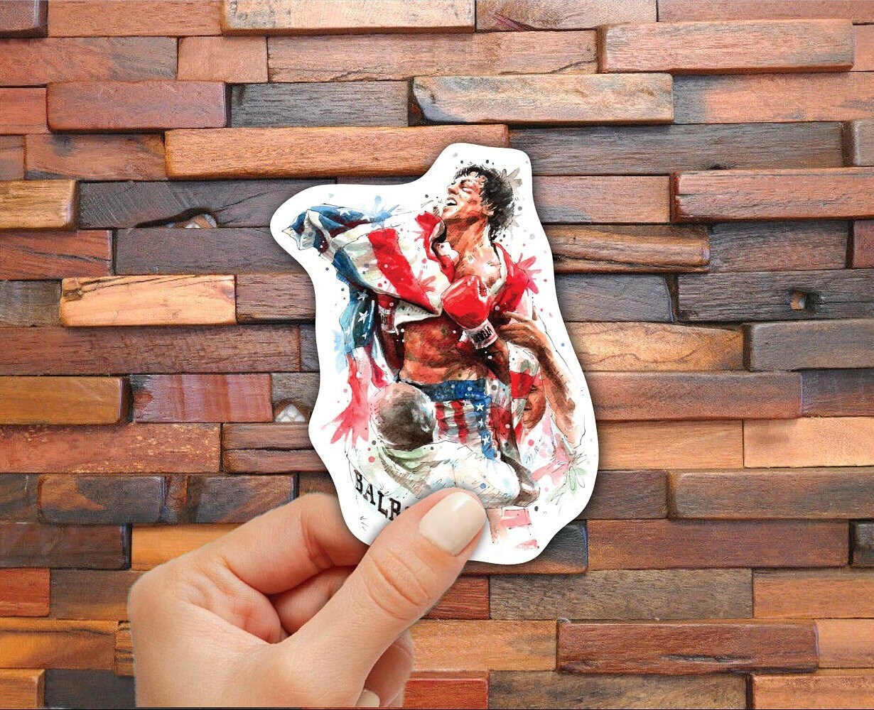 34 Rocky Balboa Stickers Creed Boxing Sticker Fighter Gifts Vintage ...