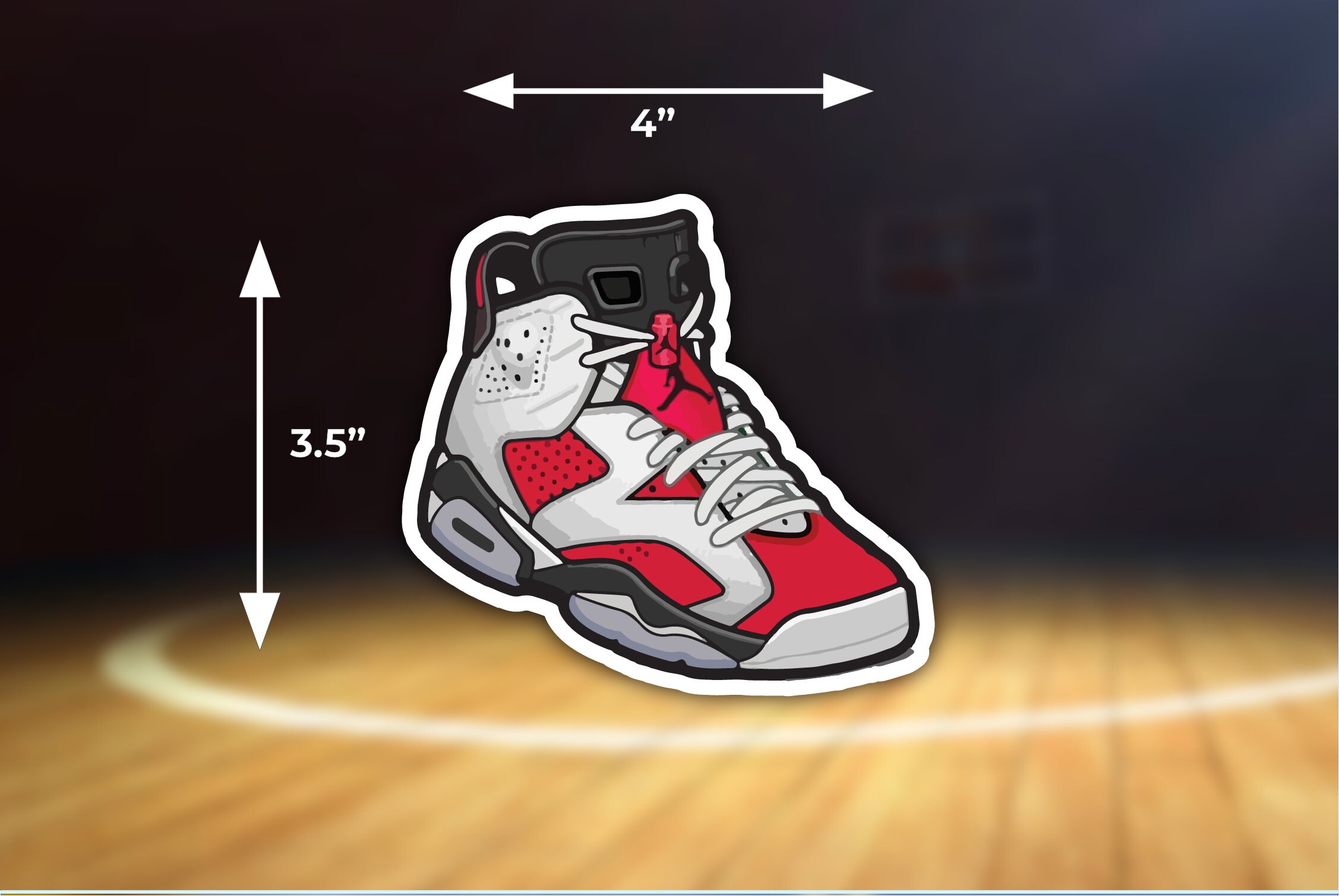 15 Sneaker Sticker Michael Jordan Sticker Jordan One Decal Sneaker Head ...
