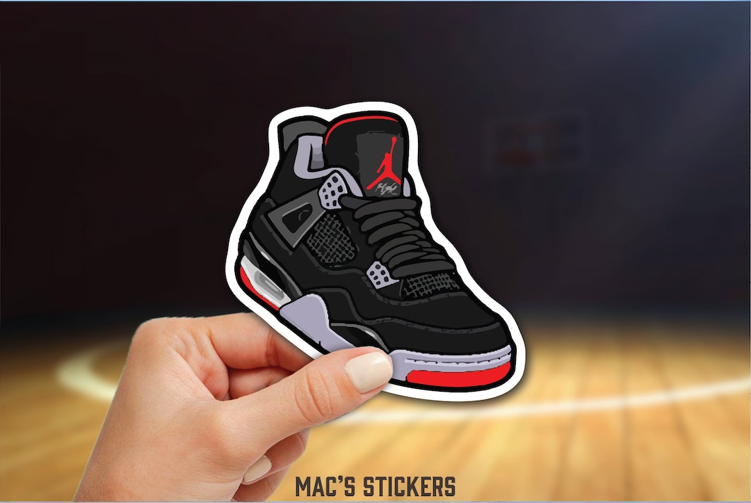22 Sneaker Sticker Michael Jordan Sticker Jordan One Decal Sneaker Head ...