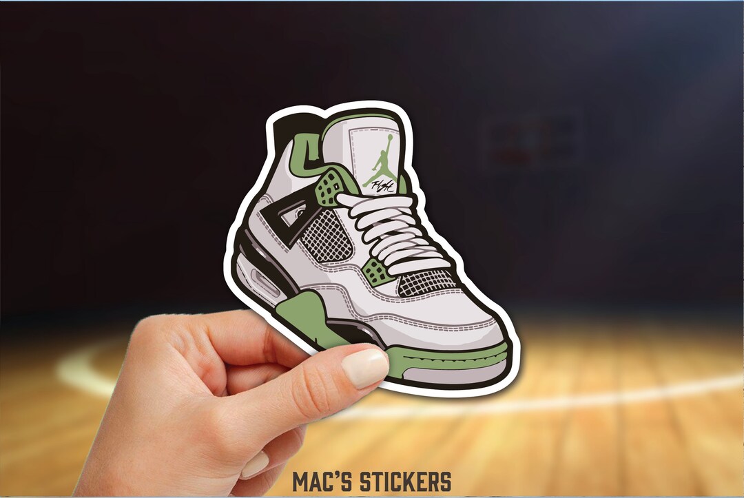 23 Sneaker Sticker Michael Jordan Sticker Jordan One Decal Sneaker Head ...