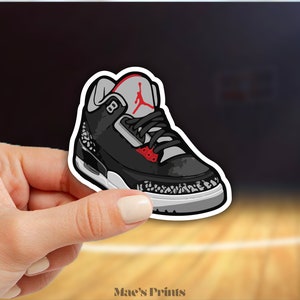 16 Sneaker Sticker Michael Jordan Sticker Jordan One Decal Sneaker Head ...