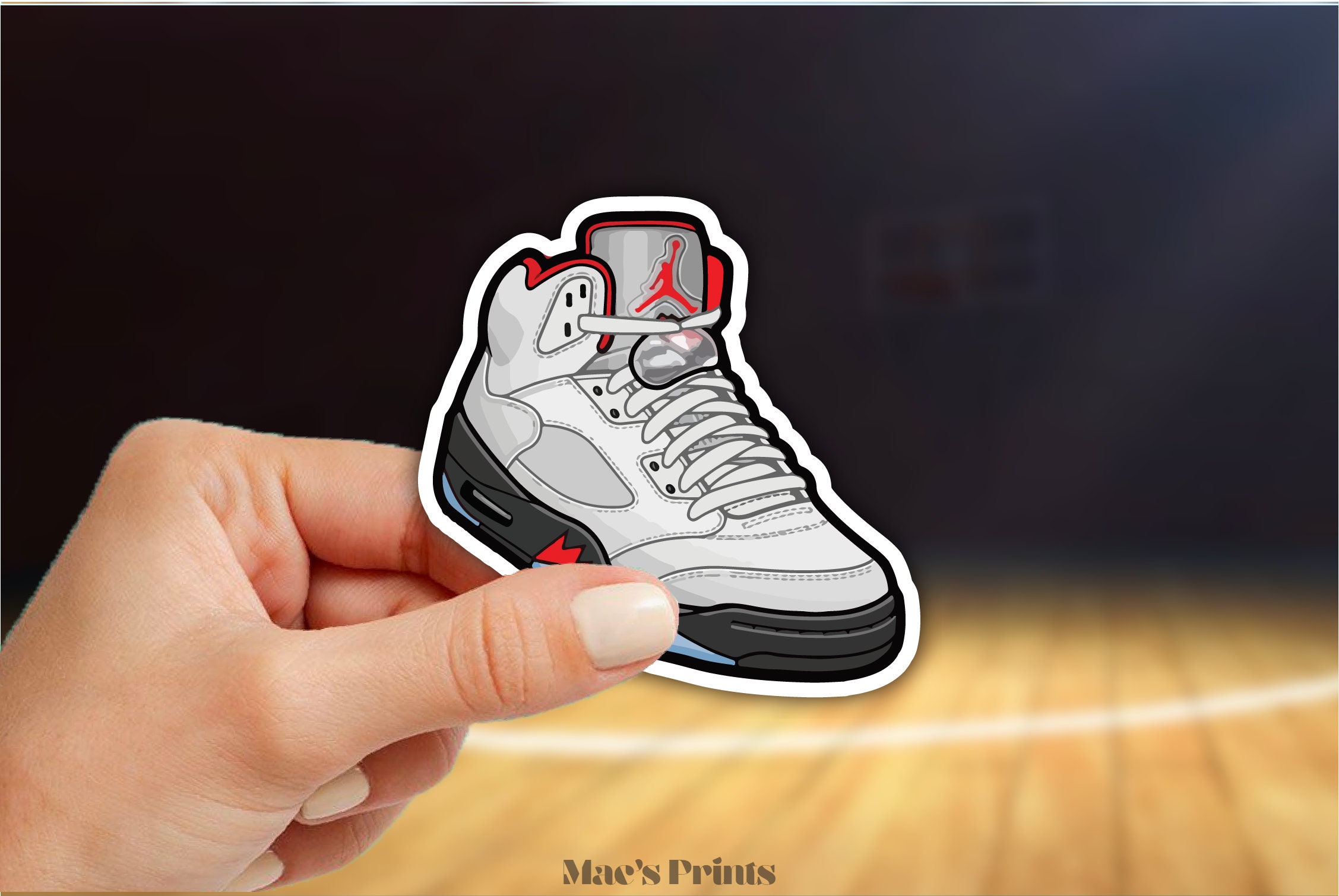18 Sneaker Sticker Michael Jordan Sticker Jordan One Decal Sneaker Head ...