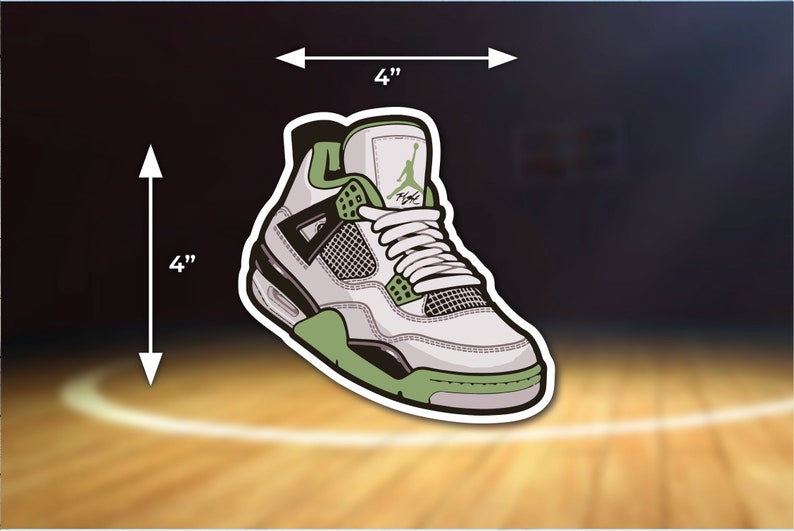 23 Sneaker Sticker Michael Jordan Sticker Jordan One Decal Sneaker Head ...