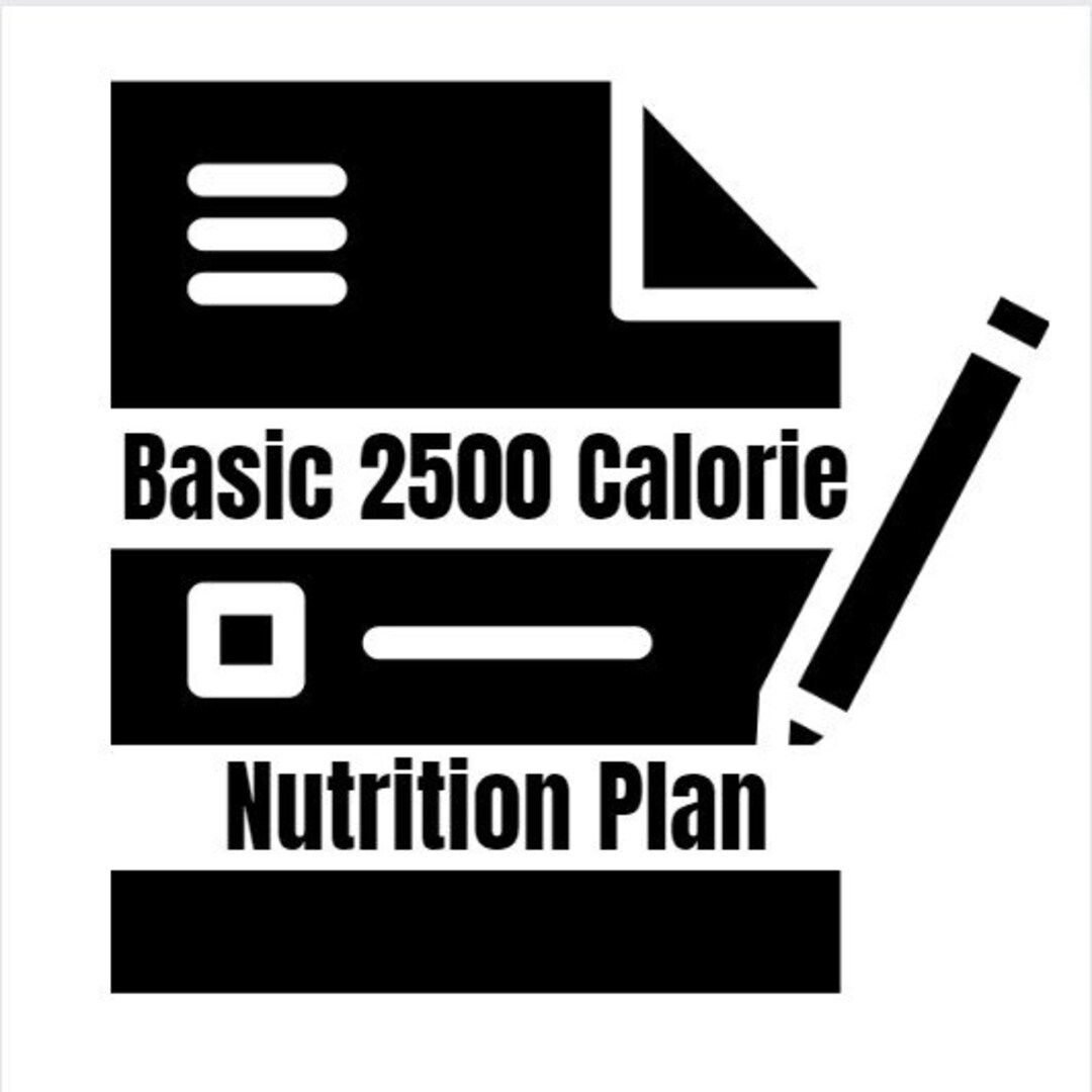 2500 Calorie Nutrition Plan - Etsy