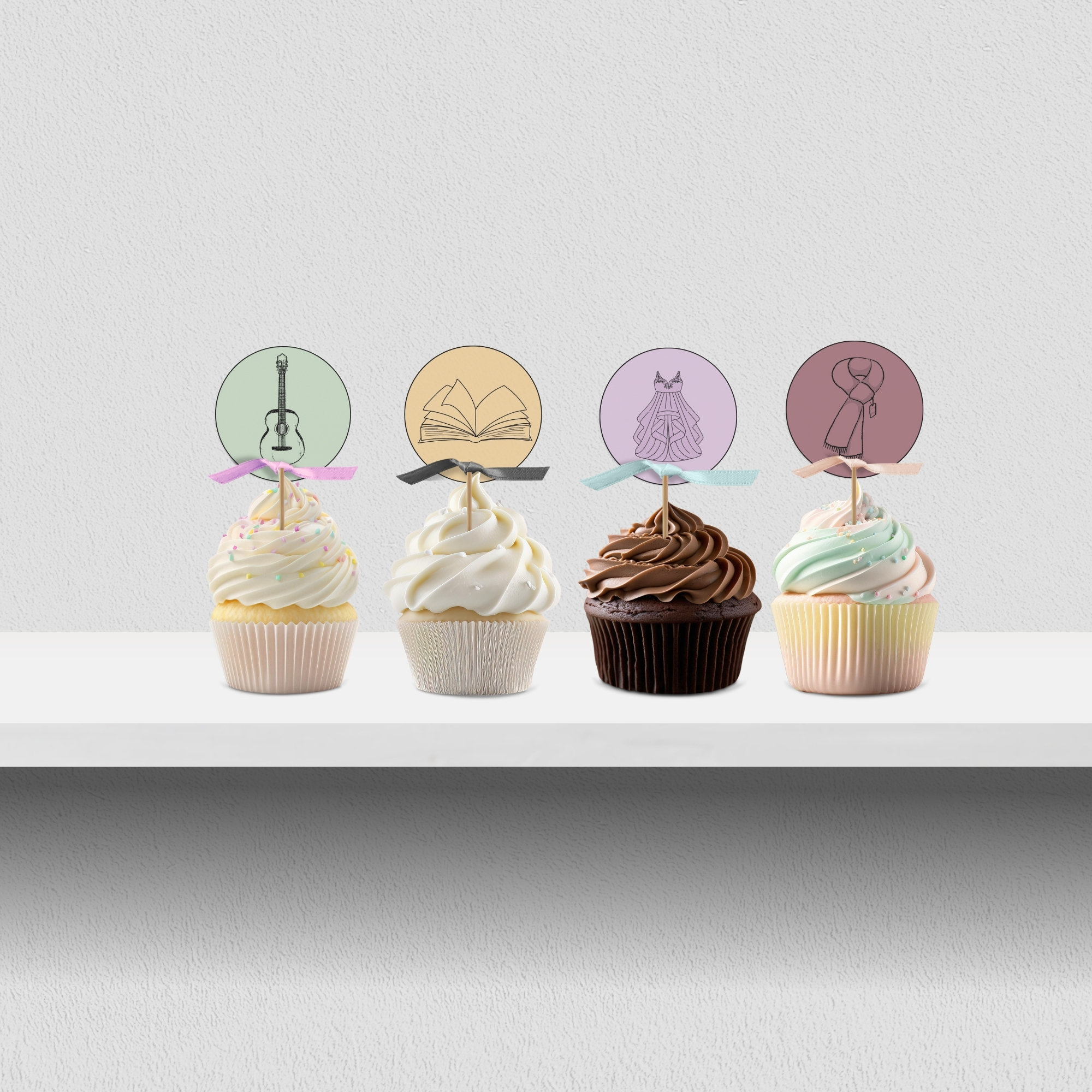 Editable in My Birthday Era Cupcake Toppers Swiftie Cupcake Toppers ...