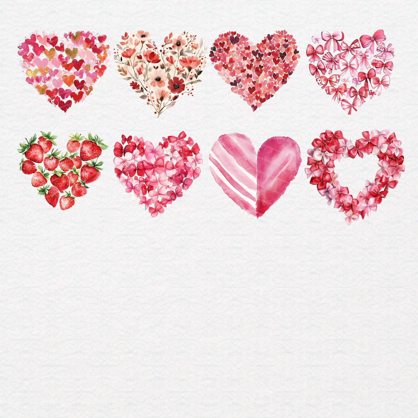 Watercolor Heart Clipart, Valentines Day Clipart, Sweet Valentine ...