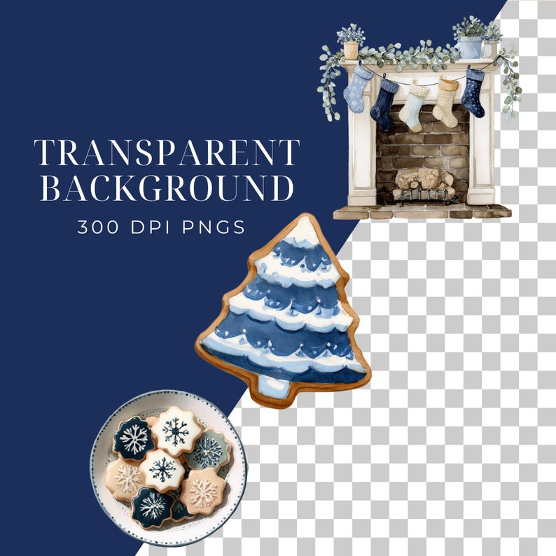 Watercolor Christmas Clipart Cozy Winter Clip Art Bundle PNG ...